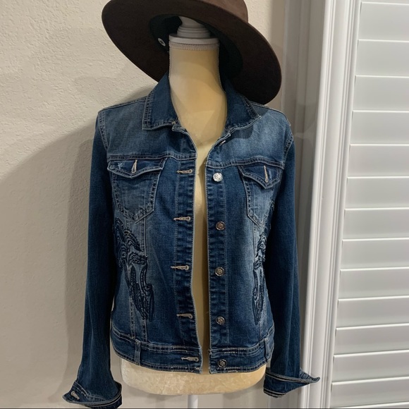 bebe | Jackets & Coats | Bebe Denim Jacket | Poshmark